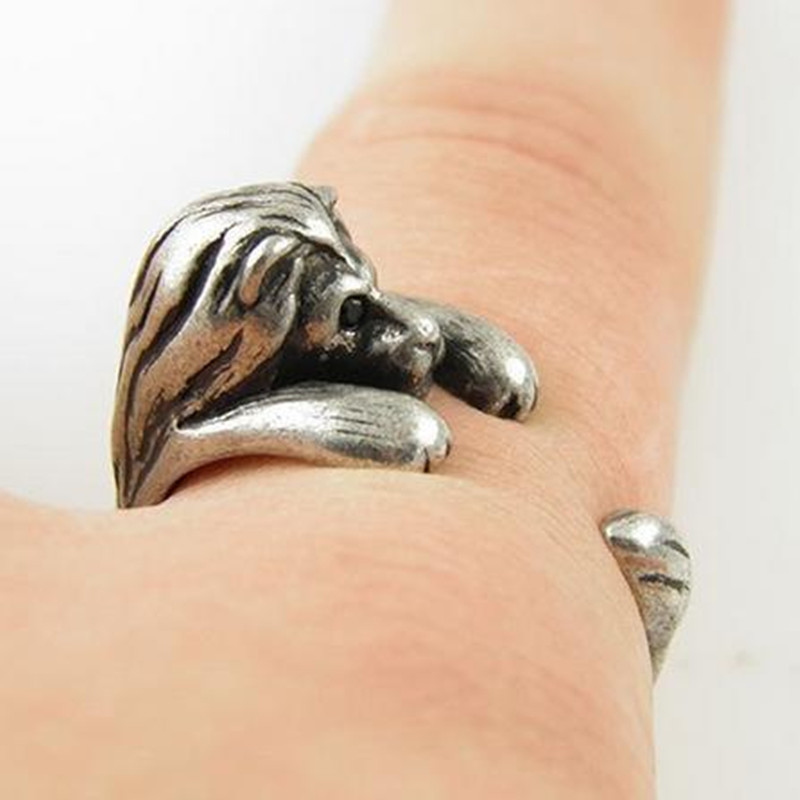 Lion Animal Ring Jewellery - Silver Alloy on Luulla